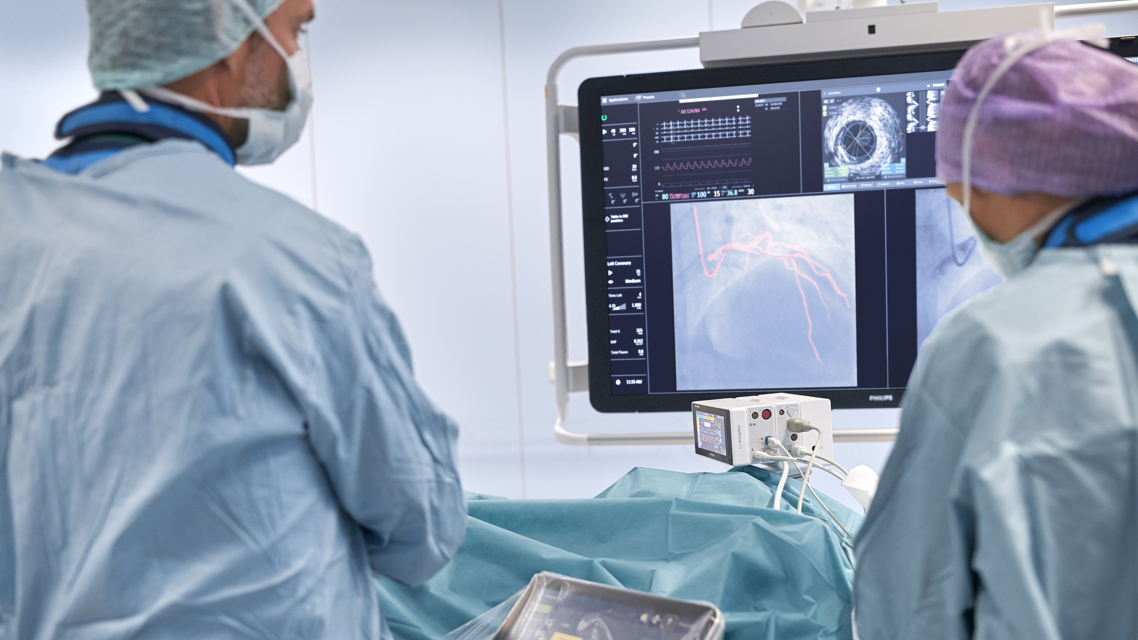 Philips integra su sistema hemodinámico con el monitor IntelliVue X3